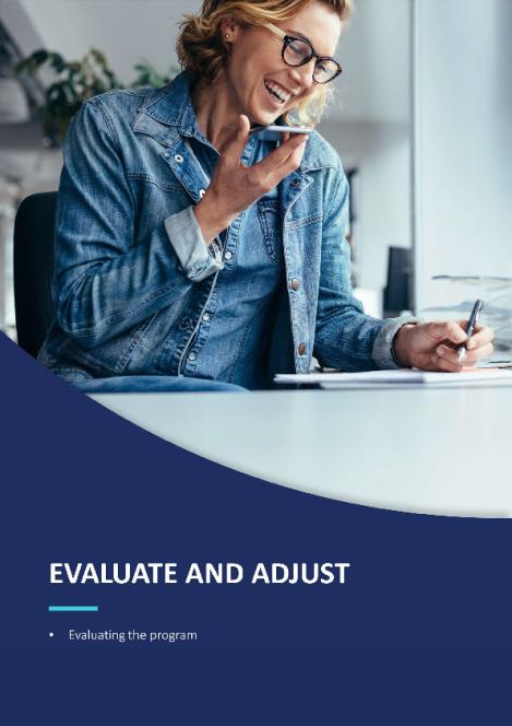 Evaluate and adjust - Department of Employment and Workplace Relations, Australian Government